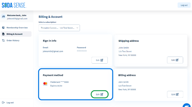 How do I change my payment method?
